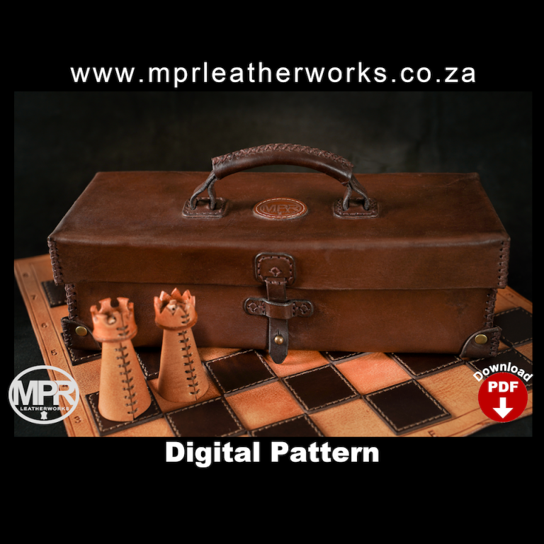 Chess Leather Box Digital Pattern - MPR Leatherworks