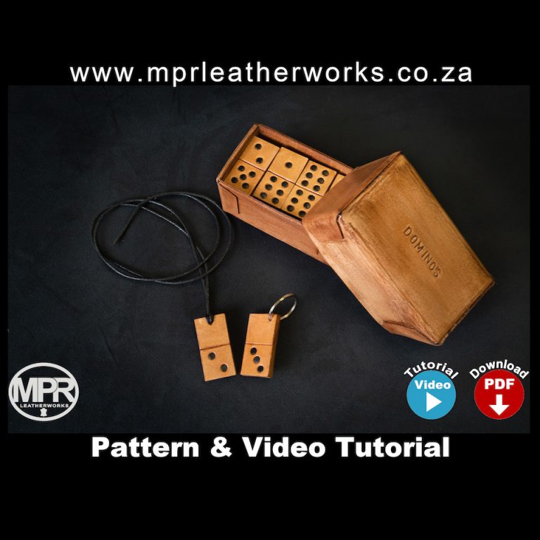Leather Domino Game Set Pattern - MPR Leatherworks