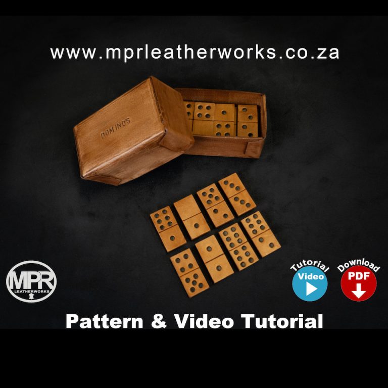 Leather Domino Game Set Pattern - MPR Leatherworks