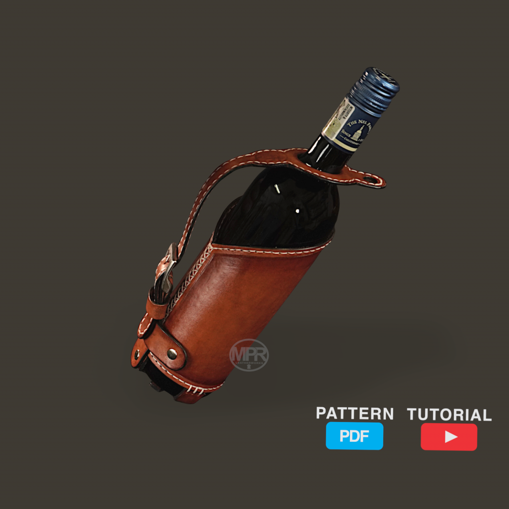 Ross Wine Bottle Cover - MPR Leatherworks