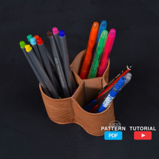 Leather Pen Holder - MPR Leatherworks