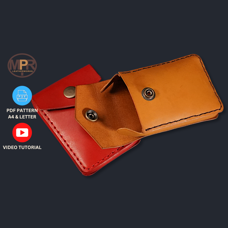 Coin Pouch Leather Pattern - MPR Leatherworks
