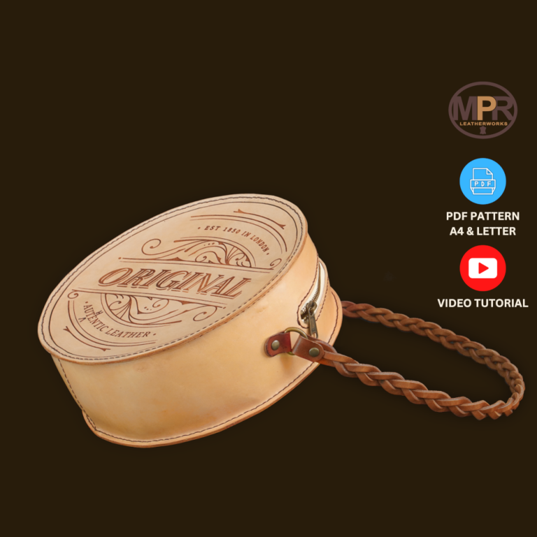 Vintage Style Round Bag - MPR Leatherworks