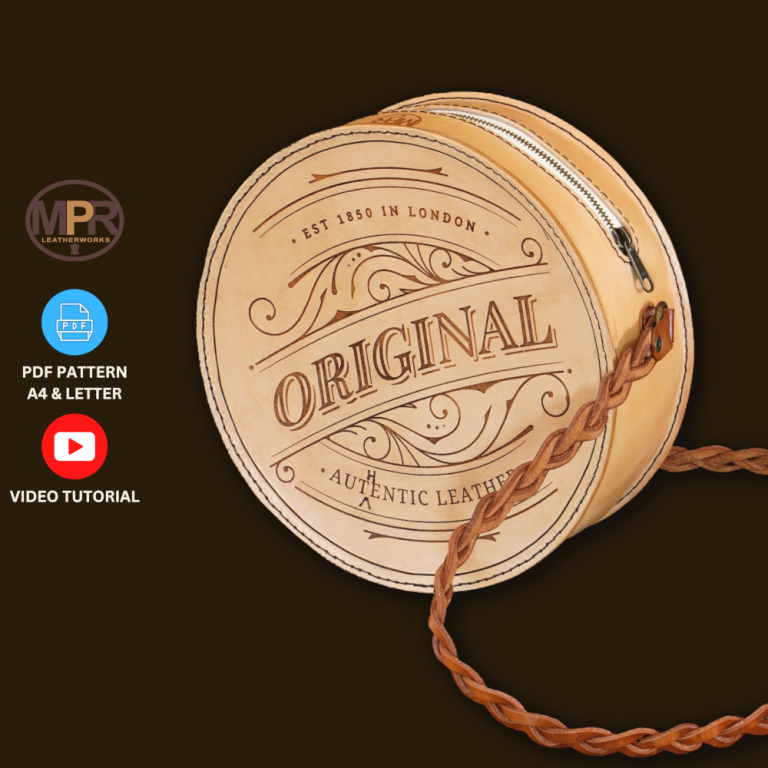 Vintage Style Round Bag - MPR Leatherworks